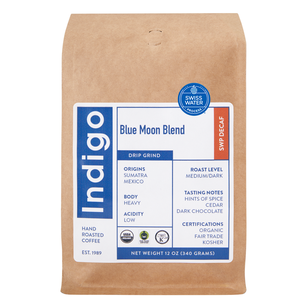Indigo Coffee—Blue Moon Blend – Swiss Water